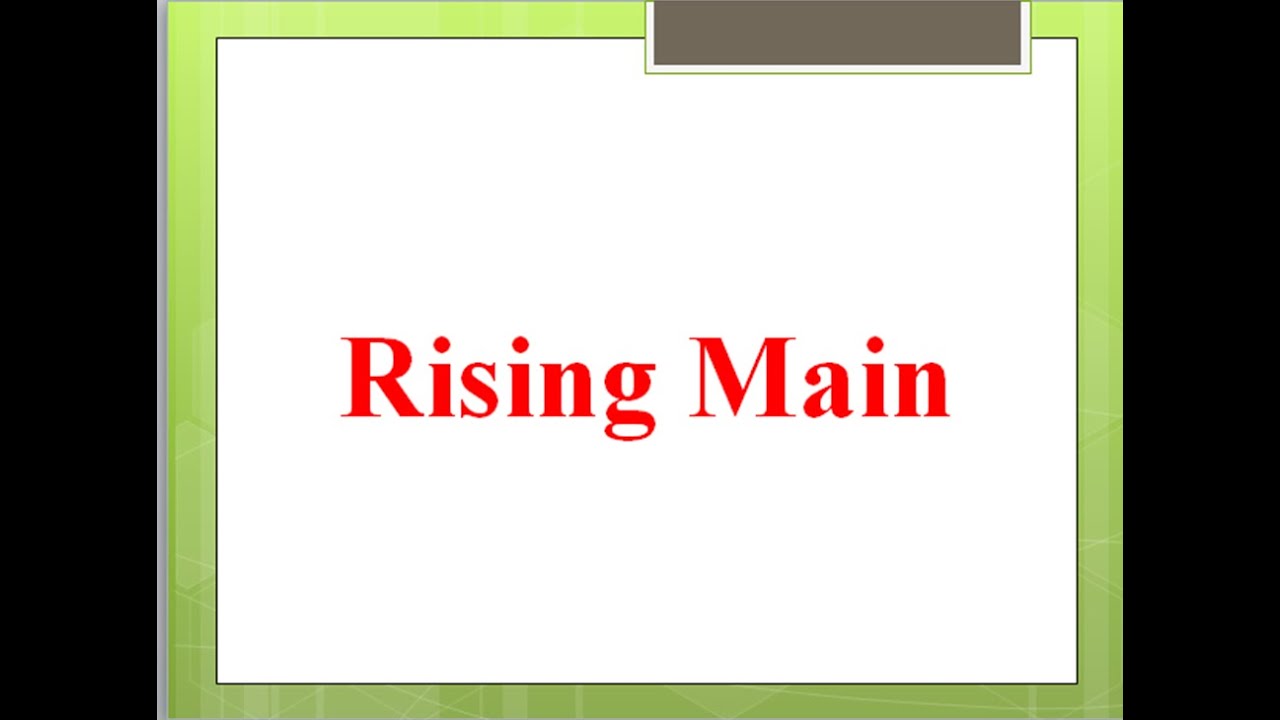 Rising Main - YouTube