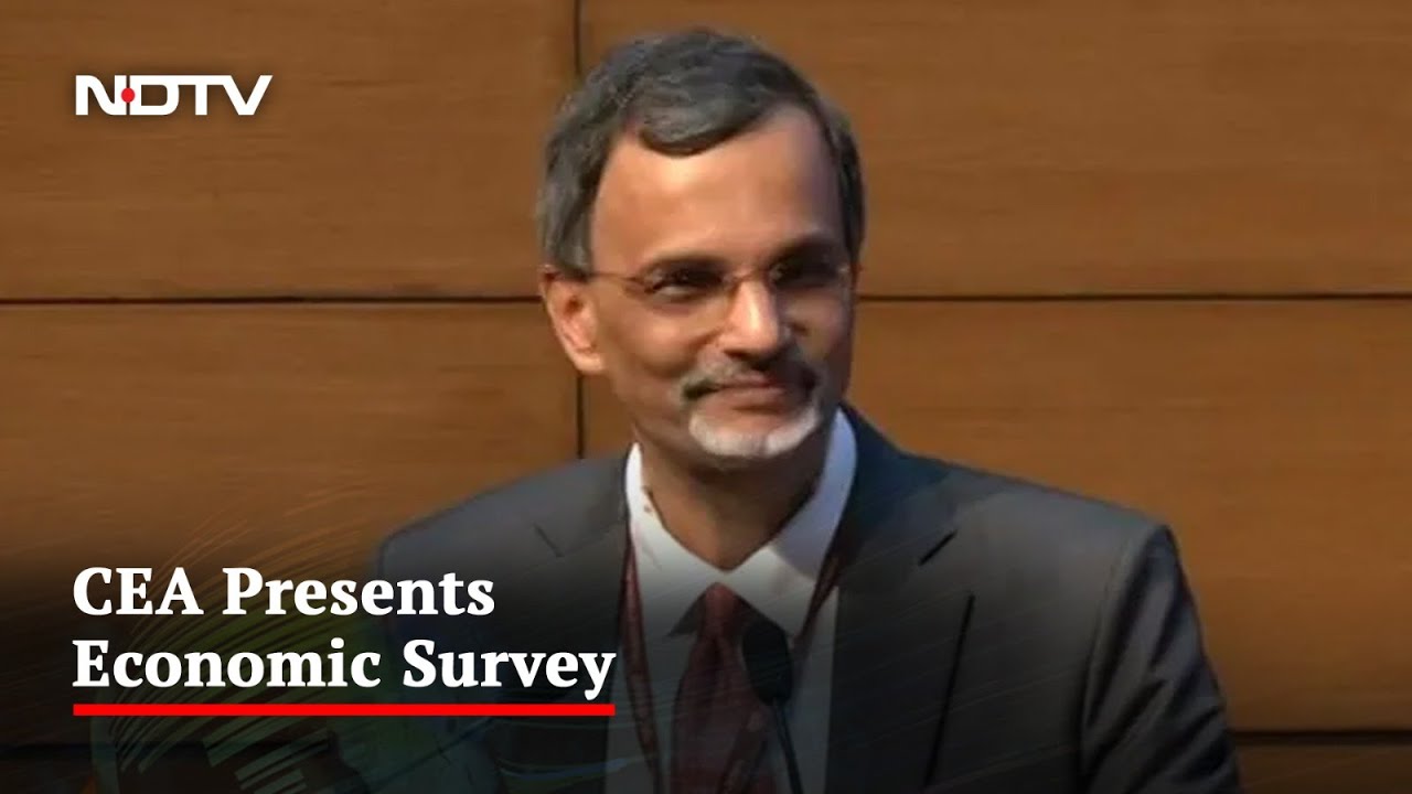 Chief Economic Adviser Presents Economic Survey - YouTube