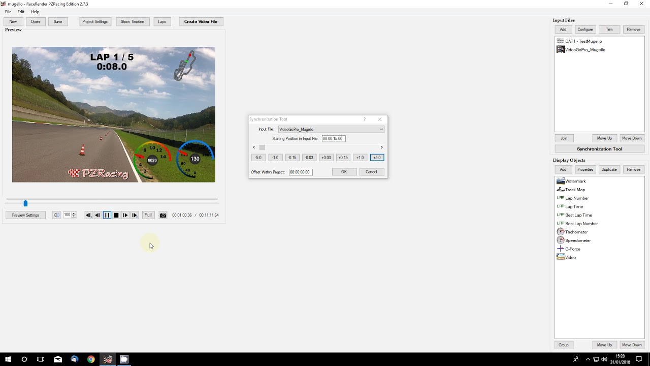 RaceRender by PZRacing: come sincronizzare il video con i dati - YouTube