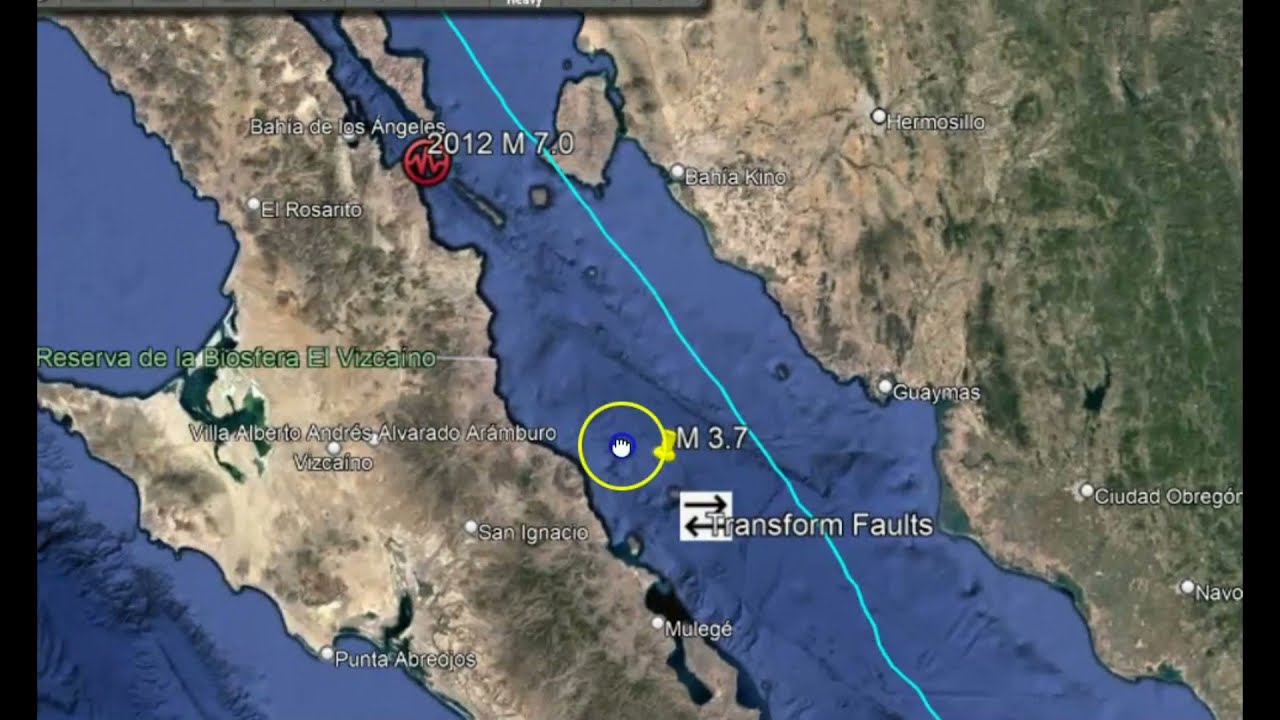 Oh-Oh Gulf of California Rift Earthquake Swarm - YouTube