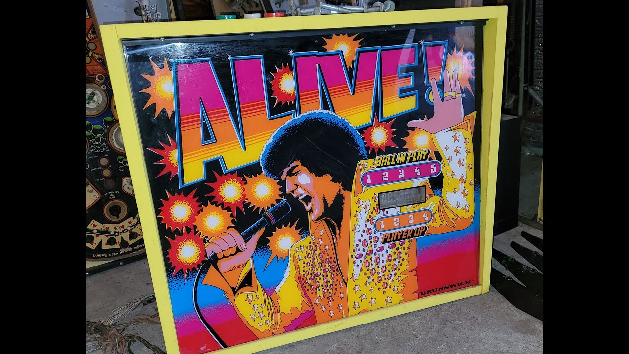 New Pick up! 1978 Brunswick Pinball Machine Alive! Definitely not Elvis ...