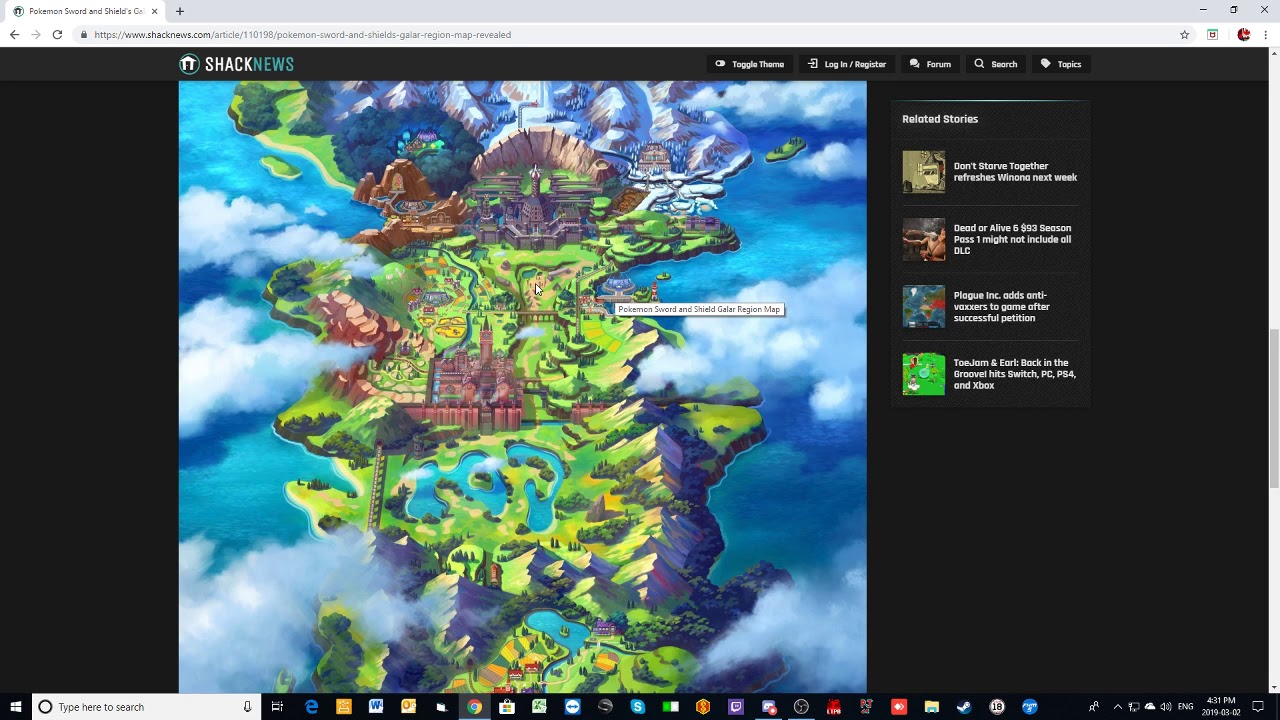 Pokemon Sword and Shield Galar Region Breakdown - YouTube