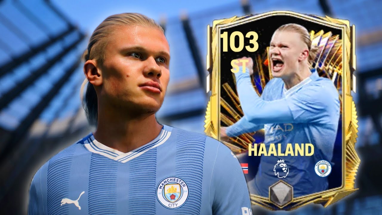 TOTS Haaland !! Highest Rated Striker In FC Mobile 24 - YouTube