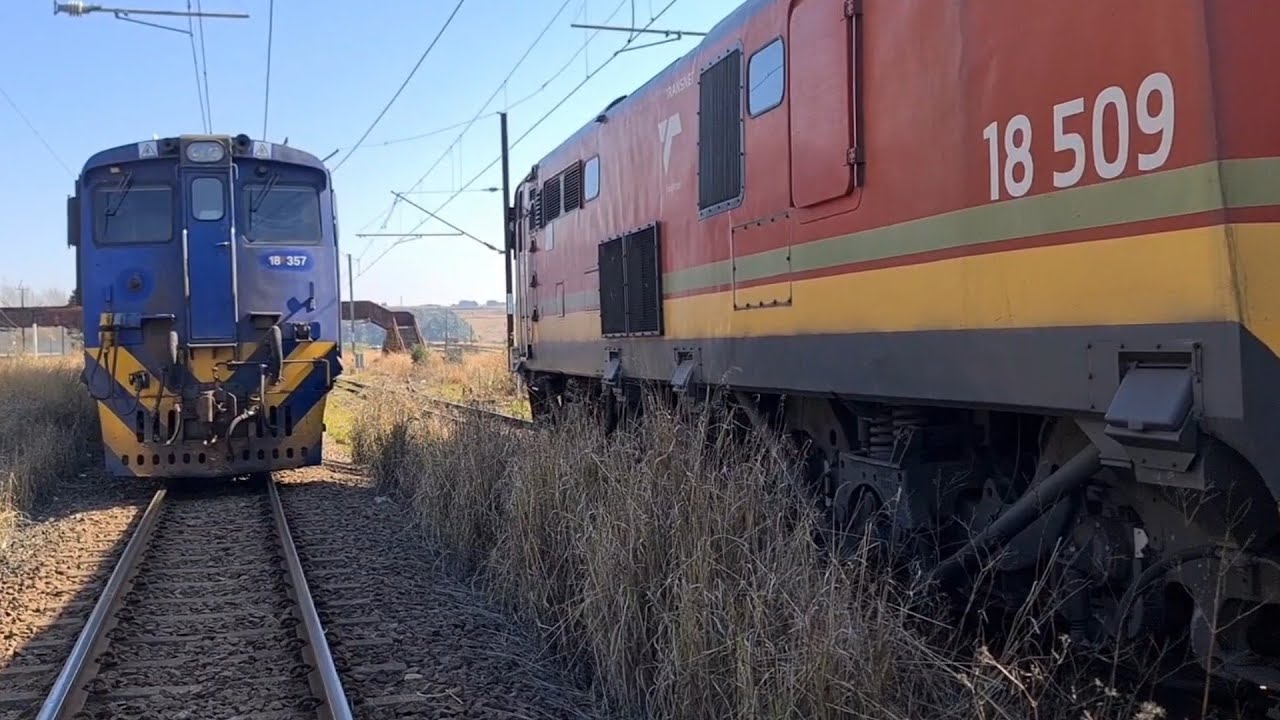 A rescued train on the NATCOR mainline KZN between Johannesburg and ...