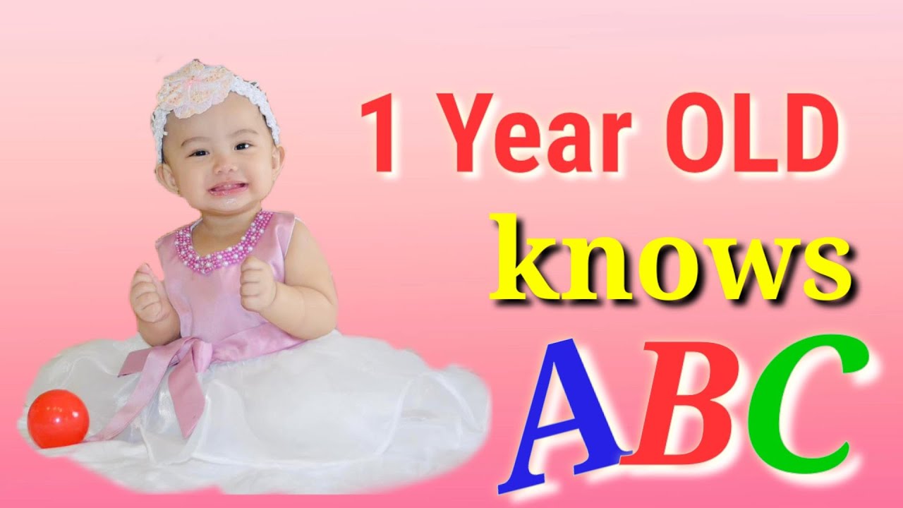 1 year old baby knows ALPHABETS #1yearAnd3months - YouTube