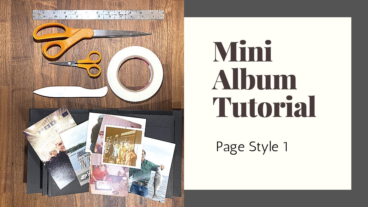 Mini Album Tutorial Page Style 1-part of a series on how to make a mini ...