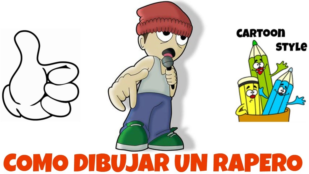 Como Dibujar un Rapero - How to Draw a Rapper - Cartoon Style - YouTube