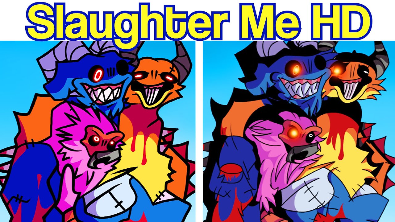 Friday Night Funkin': Slaughter Me Funkin' HD Full Week (OG vs HD) [FNF ...