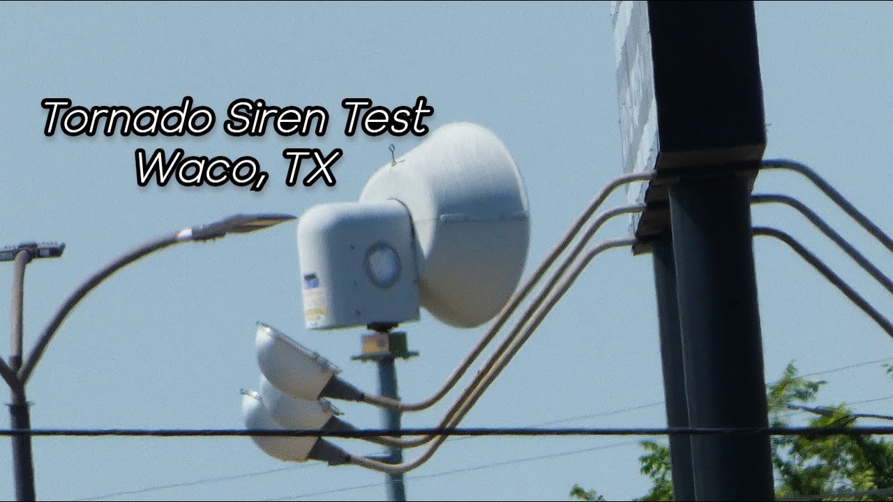 Tornado Siren Test in Waco, TX - American Signal T-128 - YouTube