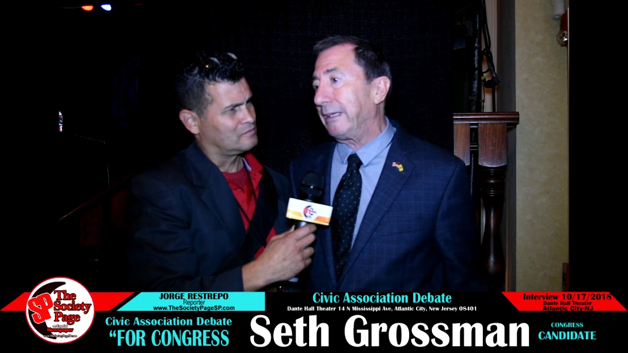 Seth Grossman FOR CONGRESS D-2 with #JorgeRestrepoNJ - YouTube