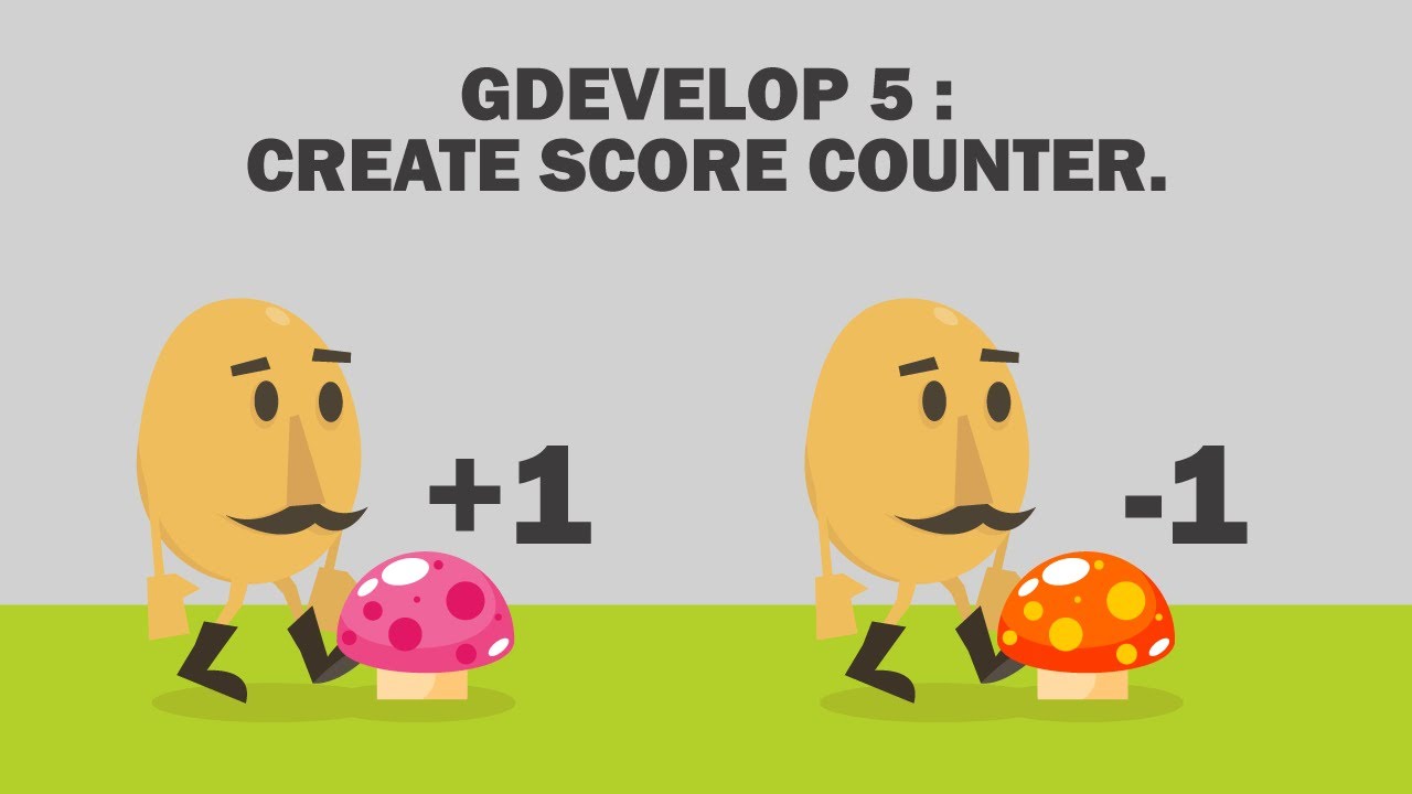 4. GDEVELOP 5: CREATE SCORE COUNTER - YouTube