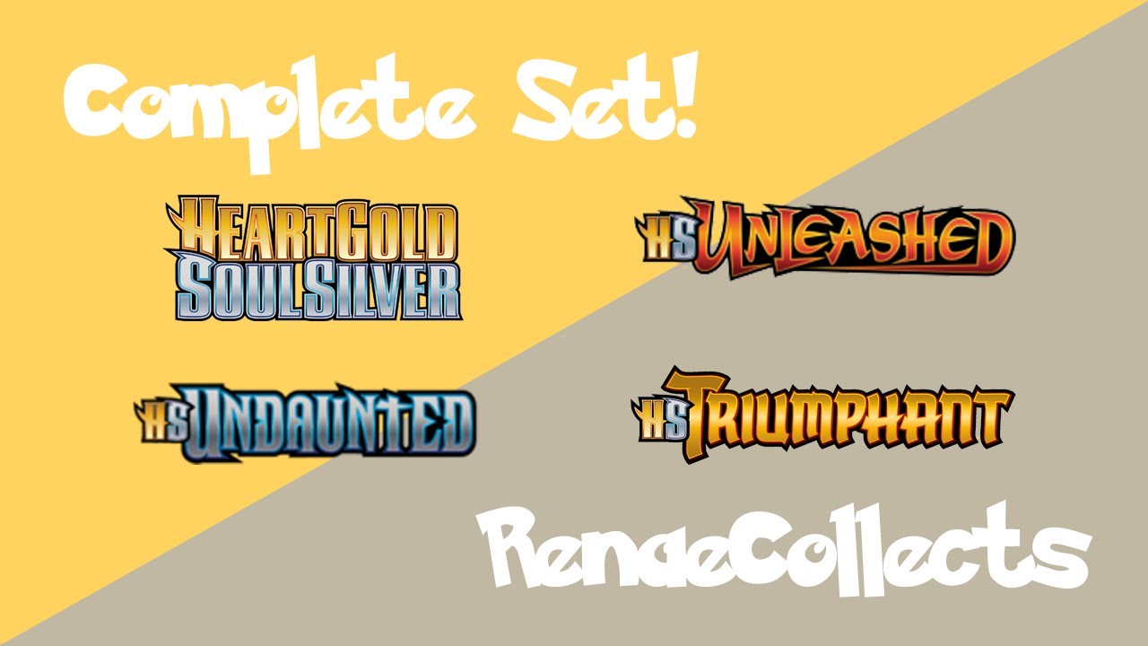 Complete HGSS Sets (HeartGold SoulSilver, Unleashed, Undaunted ...