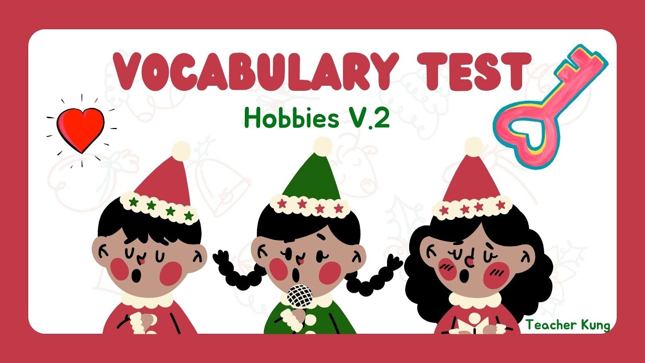 Vocabulary Test Hobbies V.2 +Key - YouTube