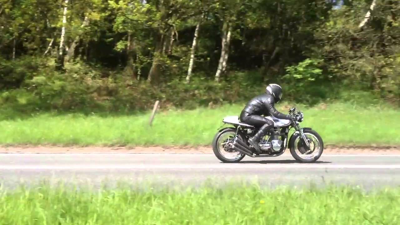 Triton T150 run classic bike photo shoot - YouTube