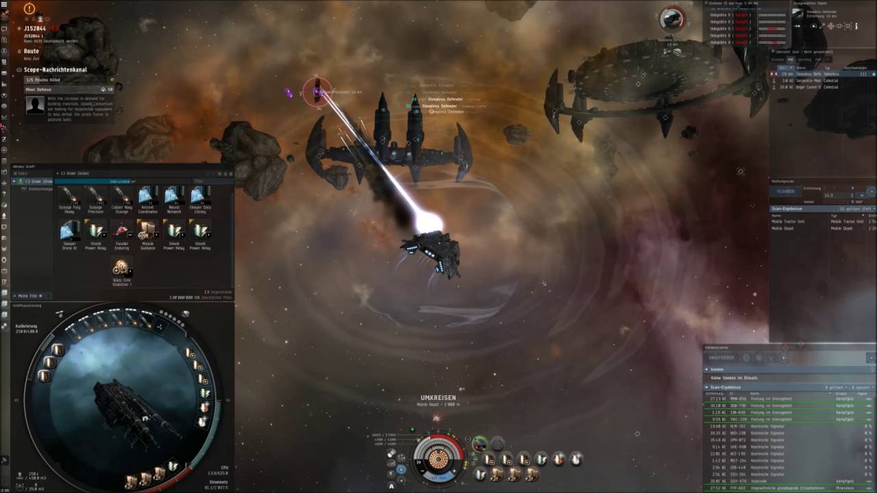 Eve online magnetar C3 drake timelapse - 217 mil/h - YouTube