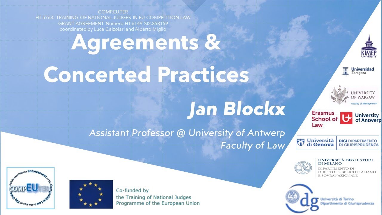Agreements and concerted practices - YouTube
