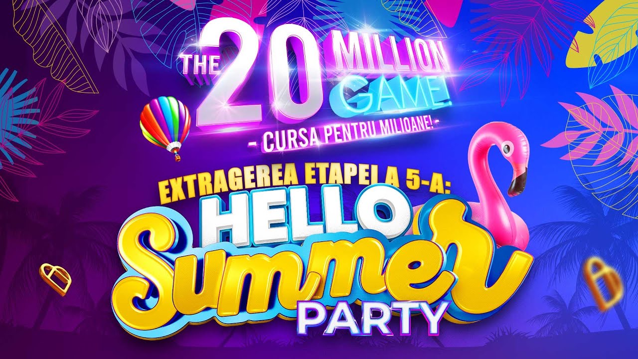 The 20 Million Game! Hello Summer Party - Extragerea etapei a 5-a - YouTube