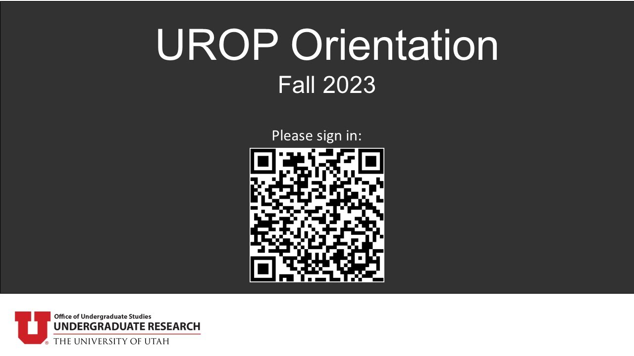 UROP Orientation Fall 2023 - YouTube
