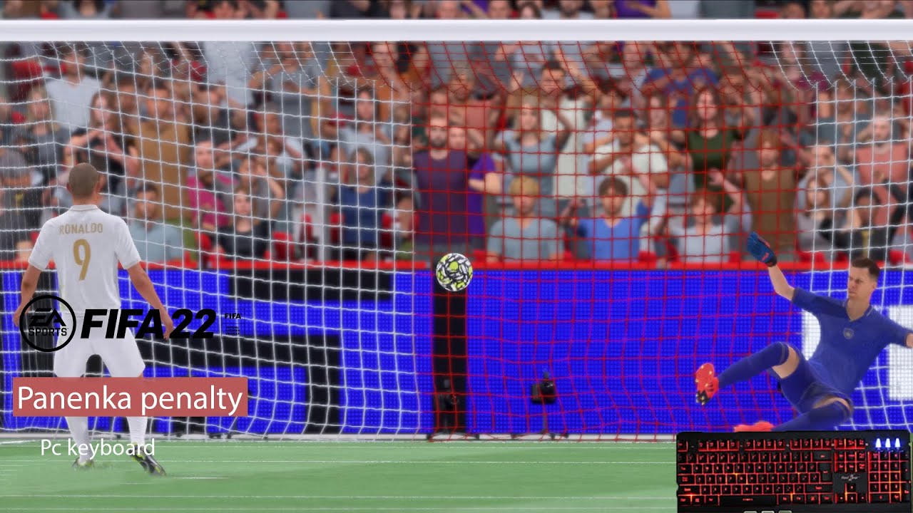 Fifa 22- PC-keyboard penalty tutorial-Panenka - YouTube