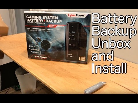 My first BBU/UPS! CyberPower GX1325U unboxing and physical install into ...