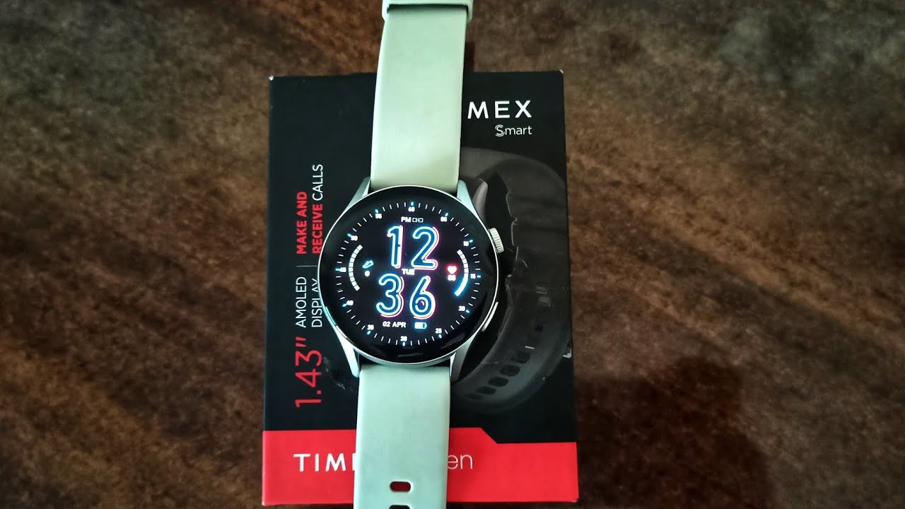 New Timex FitGen 1.43" Round AMOLED Smartwatch | Single Sync Bluetooth ...