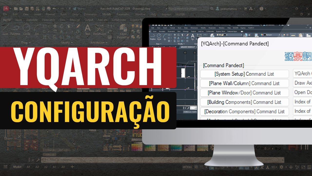 COMO CONFIGURAR O PLUGIN YQARCH I AUTOCAD PLUGIN - YouTube