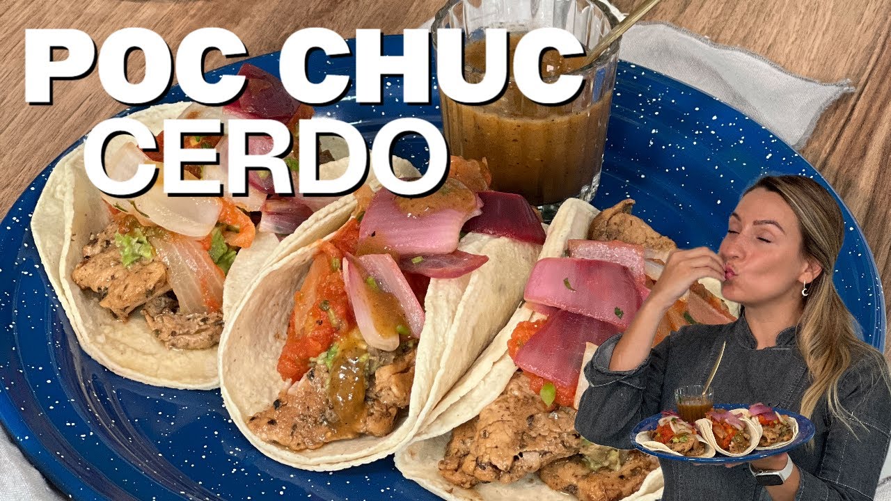 Poc Chuc de cerdo en tacos Recetas Yucatán Casanova Cooks - YouTube
