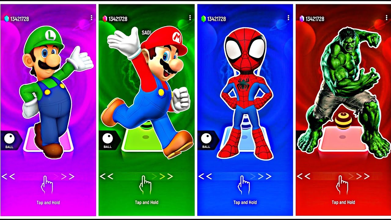 Luigi 🆚 Super Mario 🆚 Spidey 🆚 Hulk 🆚 Who Will Win? - YouTube