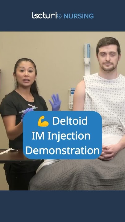 IM Injection Demonstration 💉 #InjectionTips #NursingSkills #nclex - YouTube
