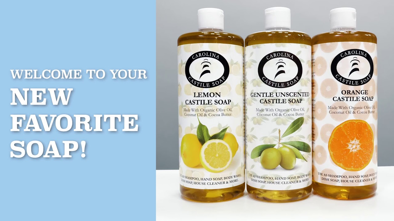 Liquid Castile Soaps by Carolina Castile Soap - YouTube