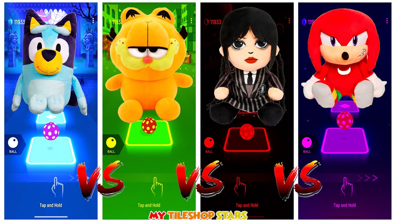 Bluey Bingo & Garfield & Wednesday & Knuckles Series.🏆 Who Is Best ...