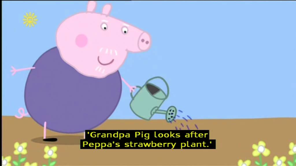 Peppa Pig (Series 1) - Gardening (with subtitles) - YouTube