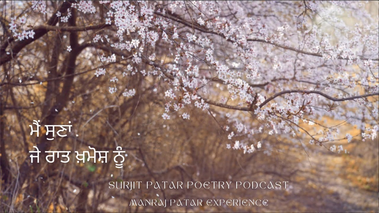 Main Suna Je Raat Khamosh Nu - Surjit Patar Poetry Podcast ਮੈਂ ਸੁਣਾਂ ਜੇ ...