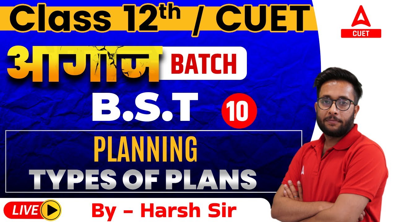 Types of Plans | Planning | BST Chapter 4 | Business Studies | Class 12 ...