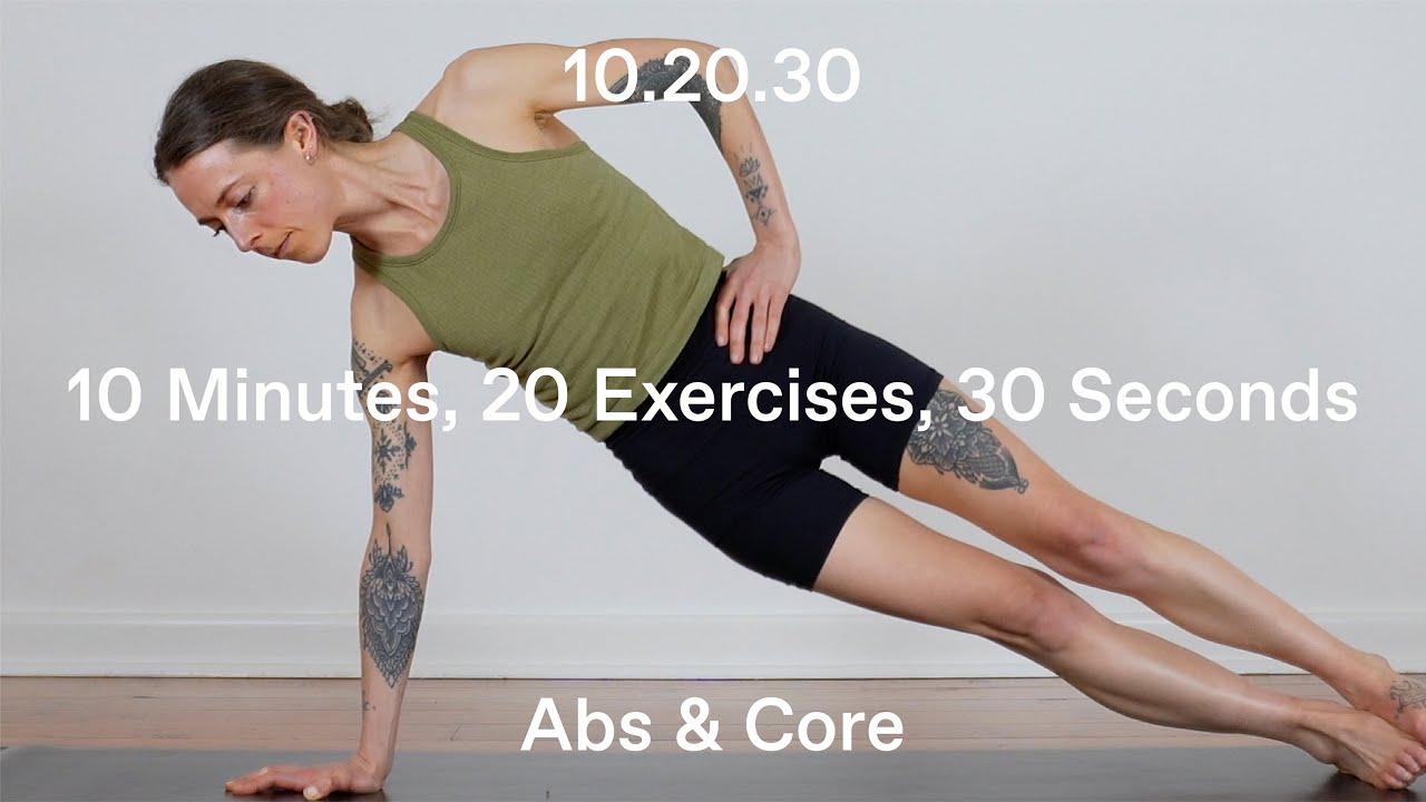 10 Mins Express Abs Pilates Home Workout — Lean, Tone & Sculpt — Abs ...