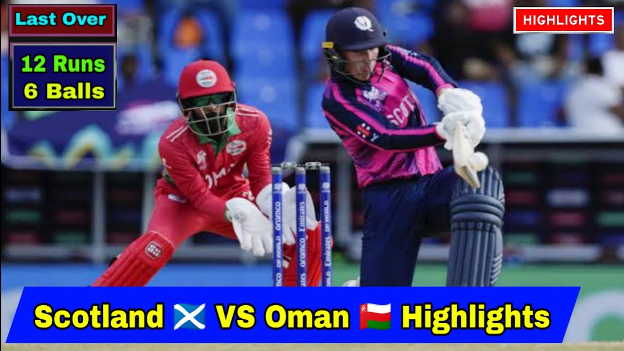 Scotland vs Oman ICC T20 World Cup 2024 Match Highlights | SCO Vs OMAN ...