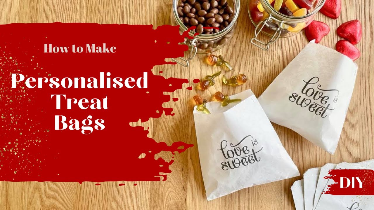 Personalized Candy Bags Tutorial (Sweet / Cake / Favour Bags) - YouTube