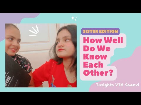 Q&A: HOW WELL DO WE KNOW EACH OTHER? | INSIGHTS VIA SAANVI - YouTube