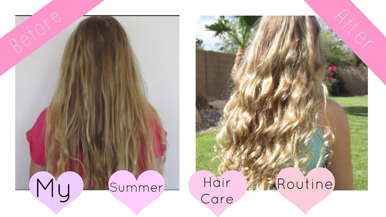 Summer Hair Care Routine | Avrey Elle - YouTube