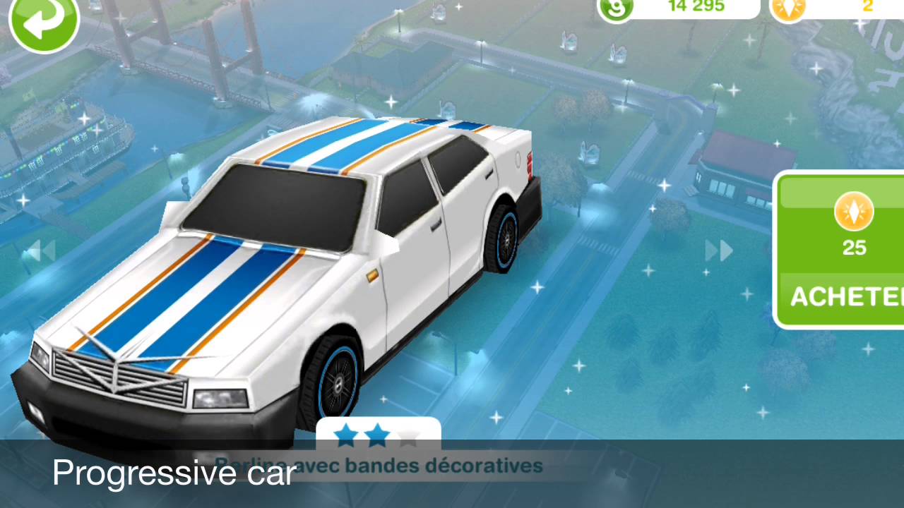 The Sims FreePlay All Car List/Les Sims FreePlay Liste Des Voitures ...