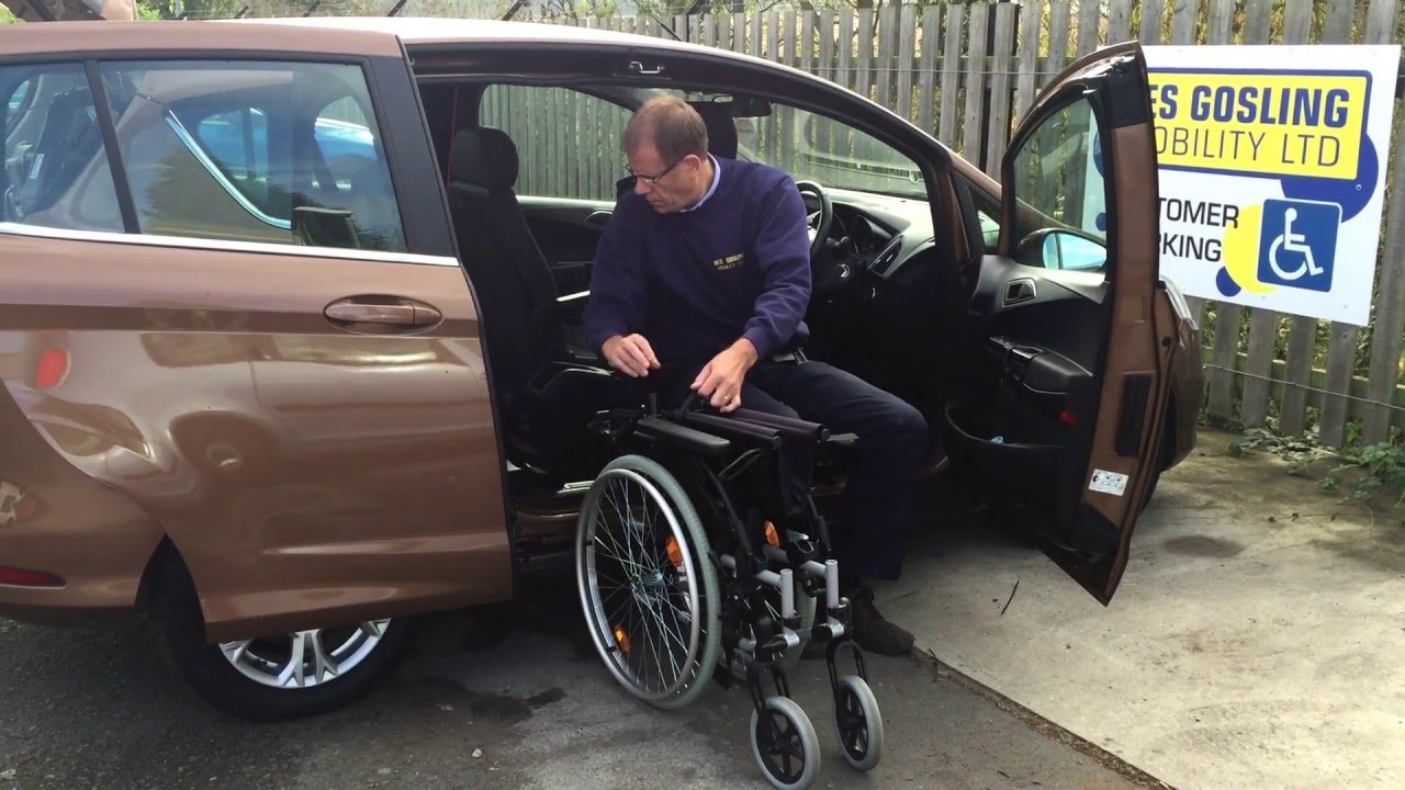 Ford B Max driver's wheelchair side-loading - YouTube