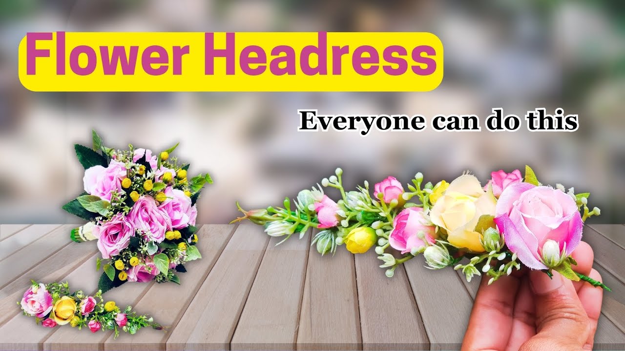 DIY Floral Headpiece Tutorial: How to Make a Bridal Headdress | Secret ...