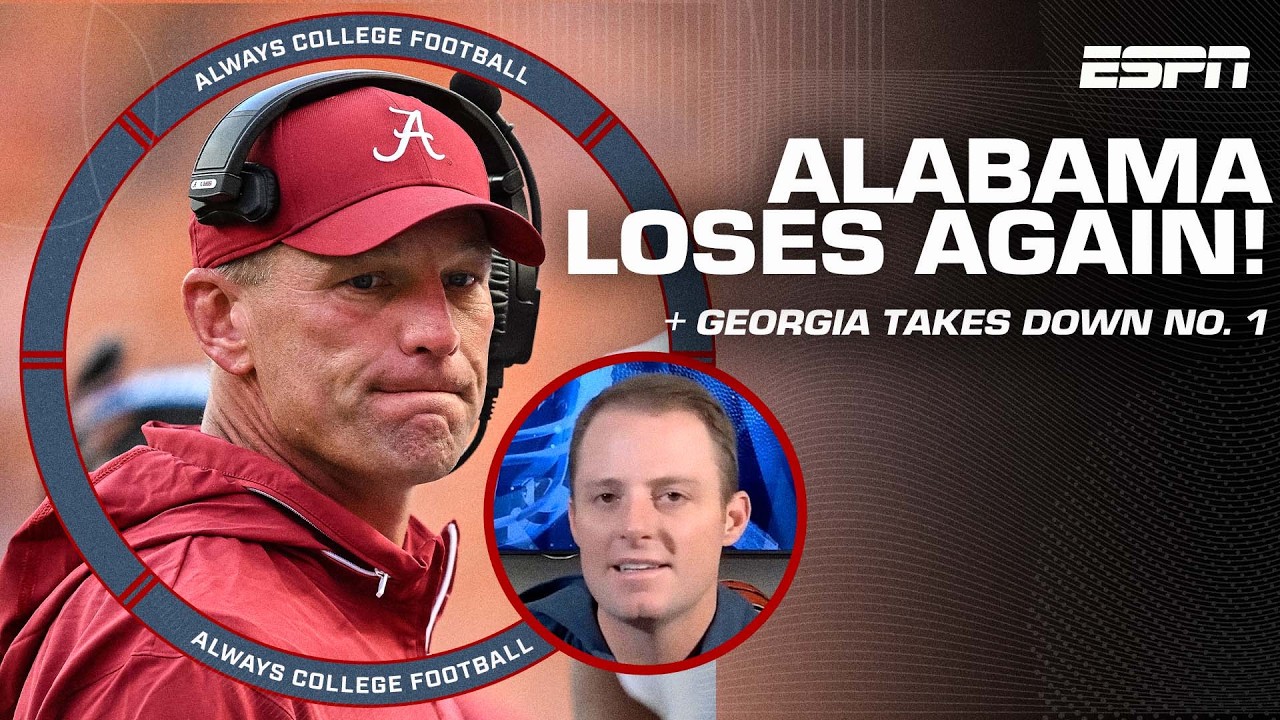 Georgia takes down No. 1, Alabama loses again, Miami survives & more ...