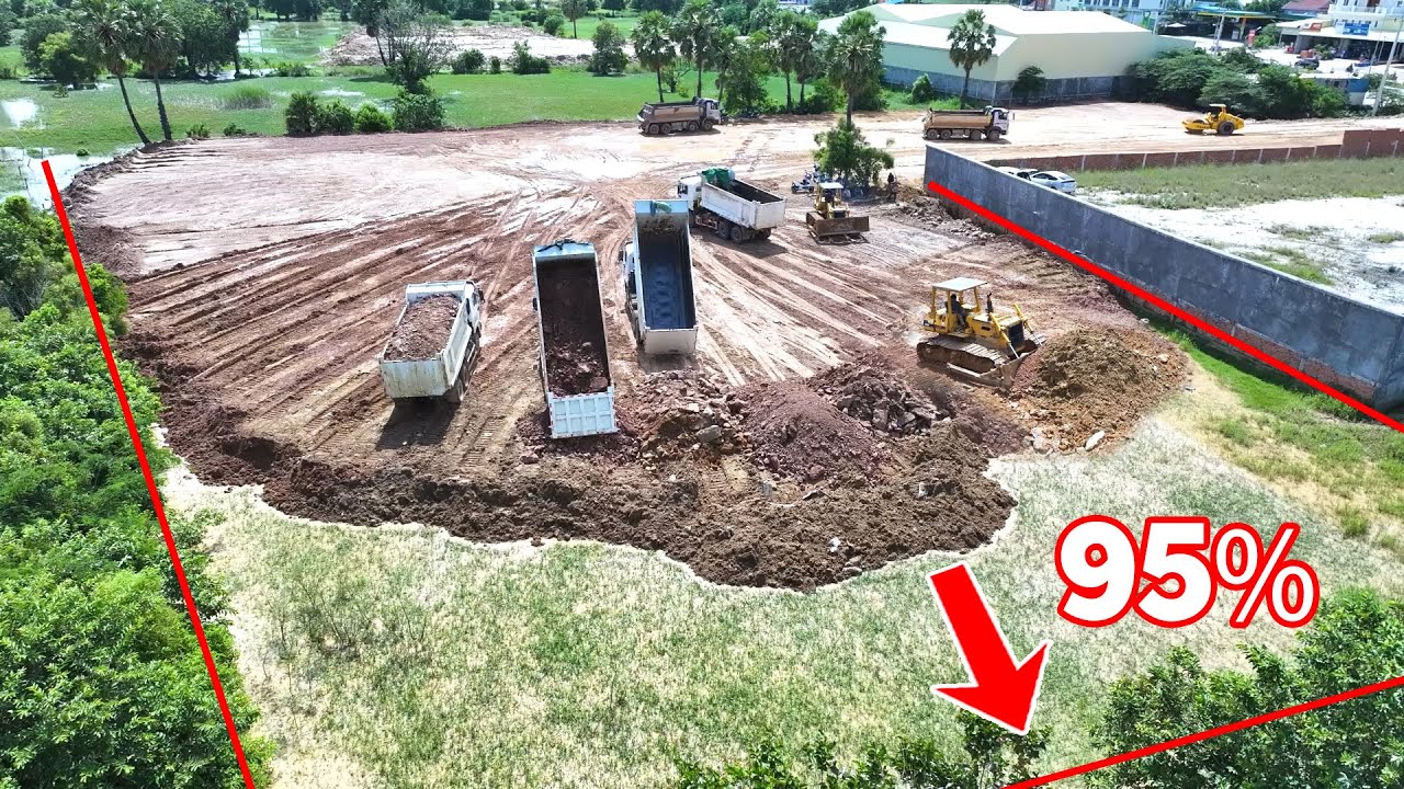 Part 11| Incredible! Big Landfilling Technique Processing Achieve 95% ...