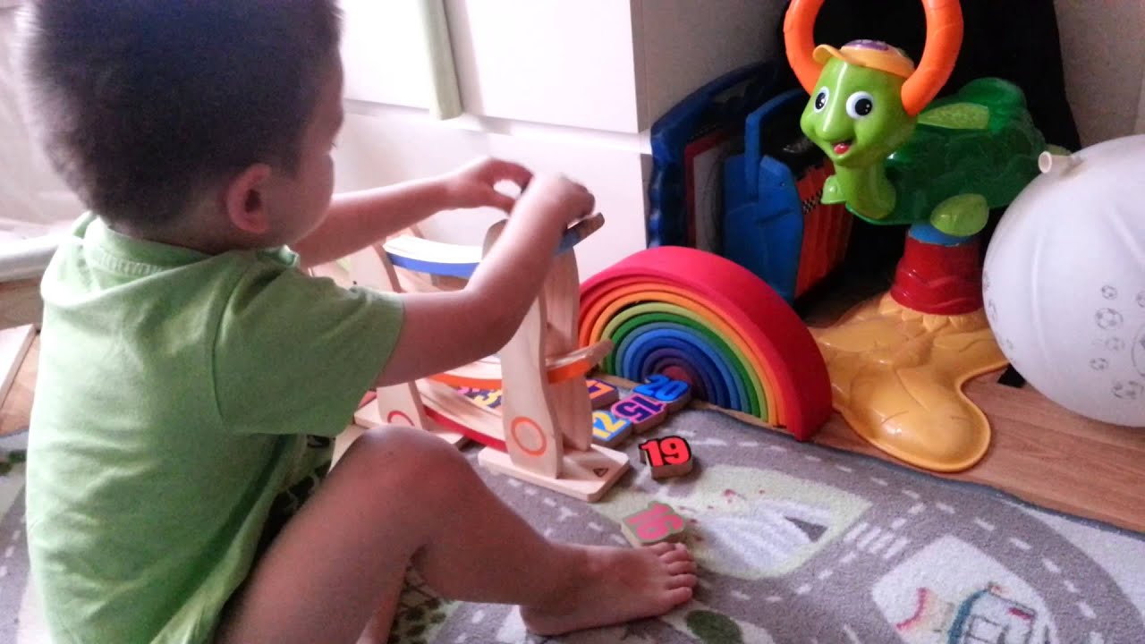 I&K ELC Wooden Click Clack Track PART 1 - YouTube