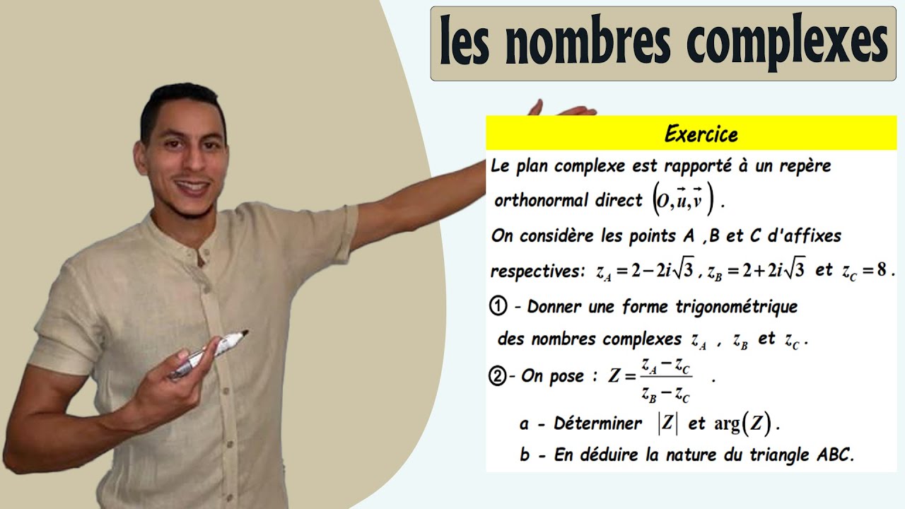 nombre complexe exercice 2 bac - nature de triangle - forme ...