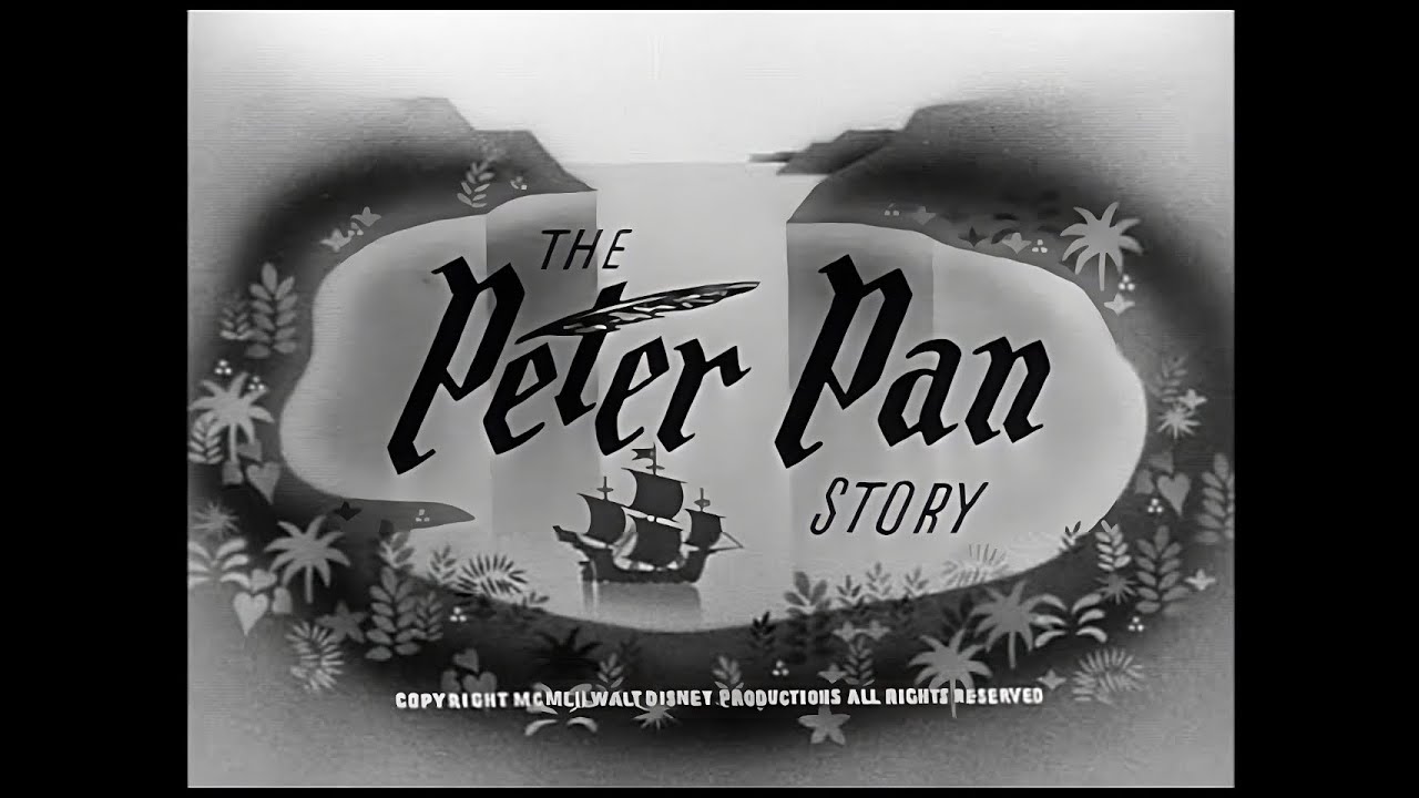 Peter Pan Disney Black And White