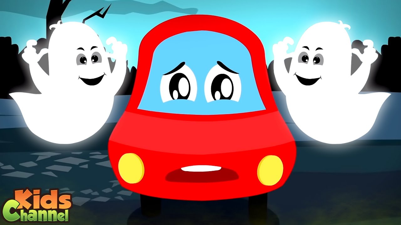 In Halloween Everything Is Scary | Little Red Car Cartoon Videos ...
