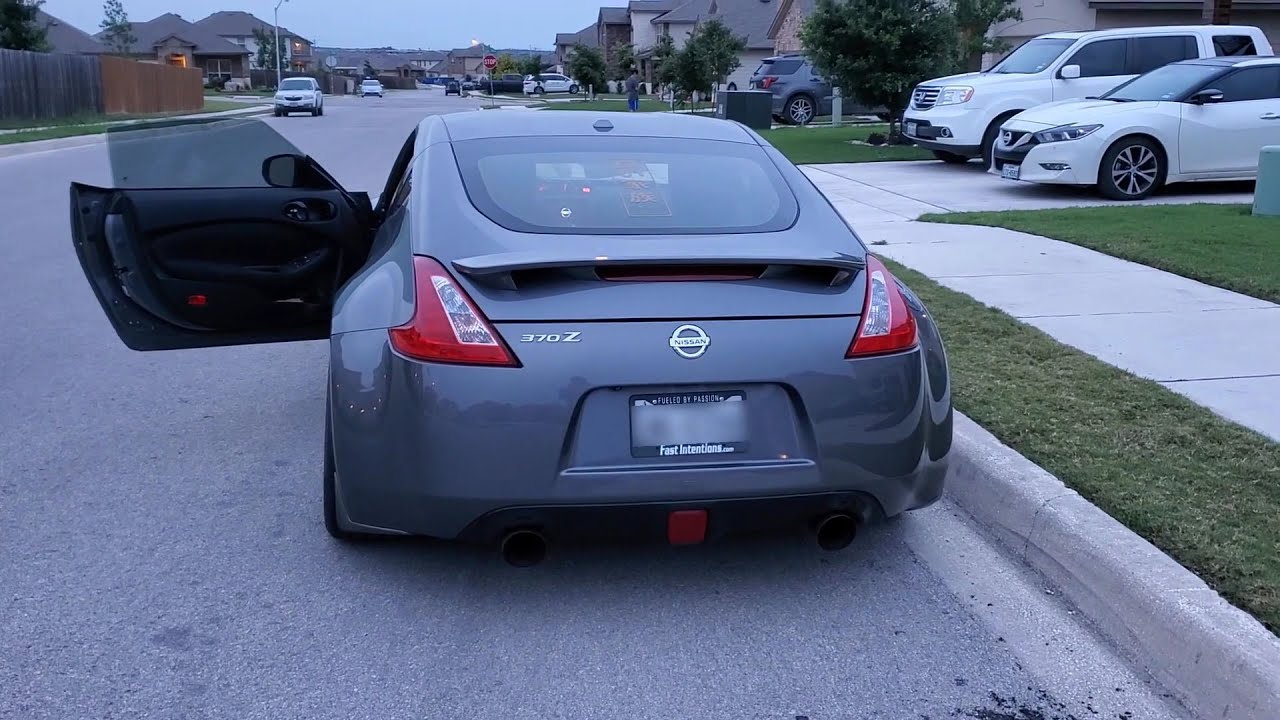 370z EXHAUST COMPARISON (stock, no muffler, straight-pipe) - YouTube