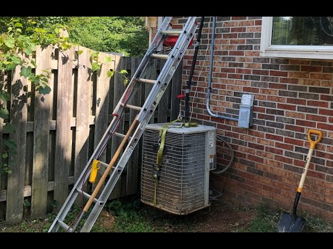 LIFTING A LIVE CONDENSER AC SYSTEM - YouTube